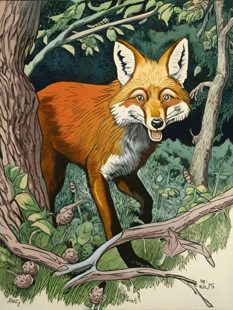 Magical Elegant Fox Comic Art